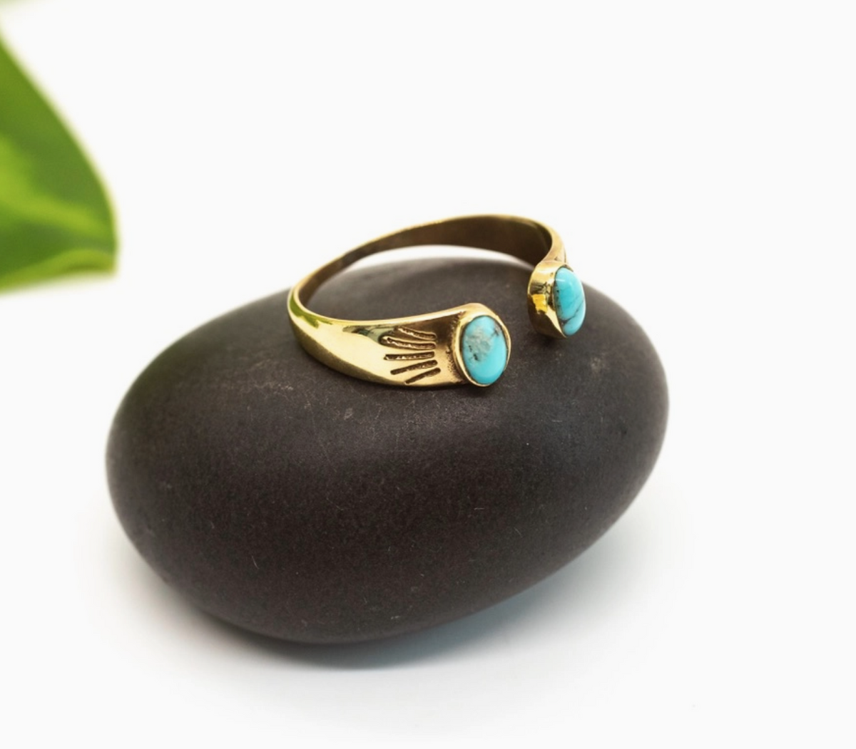 Turquoise Ray Ring – Madame Peacock's Beer & Bling