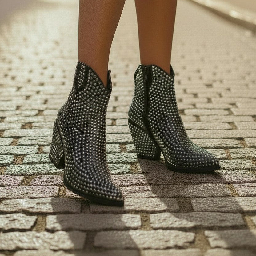 Very G Swagger Studded Booties – Madame Peacock's